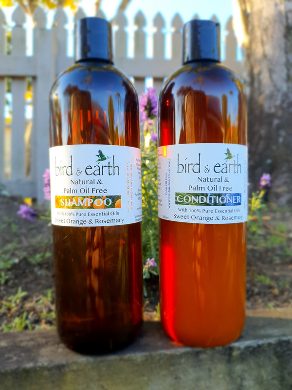 Palm Oil Free Shampoo & Conditioner – Bird and Earth